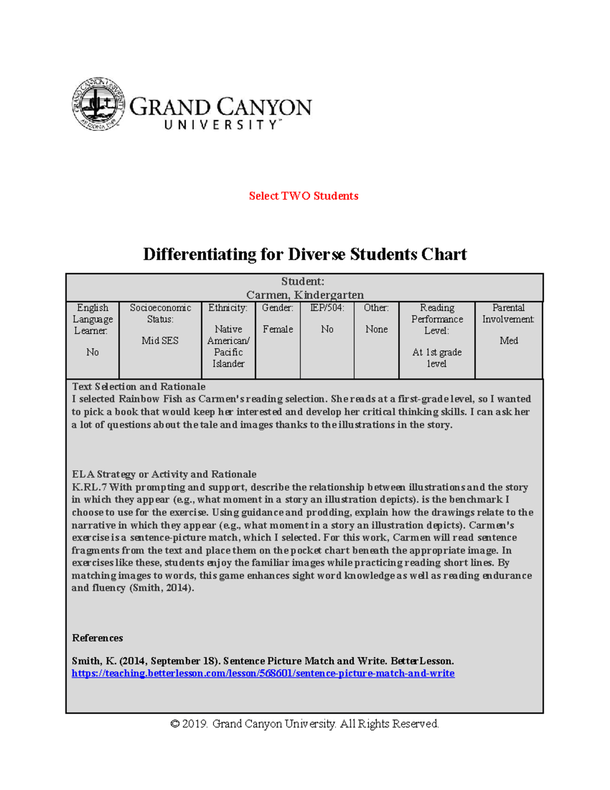 ELM-480-RS-Differentiating for Diverse Learners chart - Select TWO ...