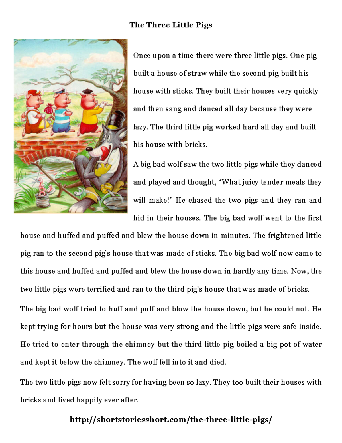 The three little pigs - gives a lot moral lesson - The Three Little ...