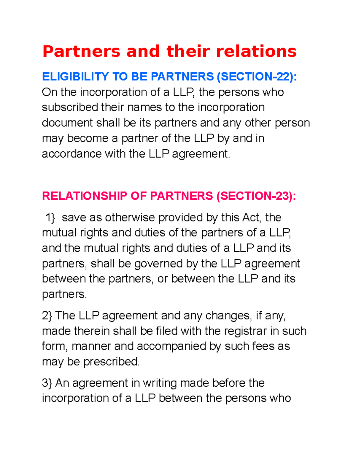 Partners and their relations blaw - Partners and their relations ...