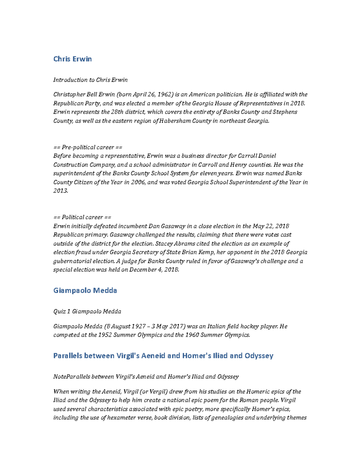 HIST123 Lecture-Note Chris Erwin - Chris Erwin Introduction to Chris ...