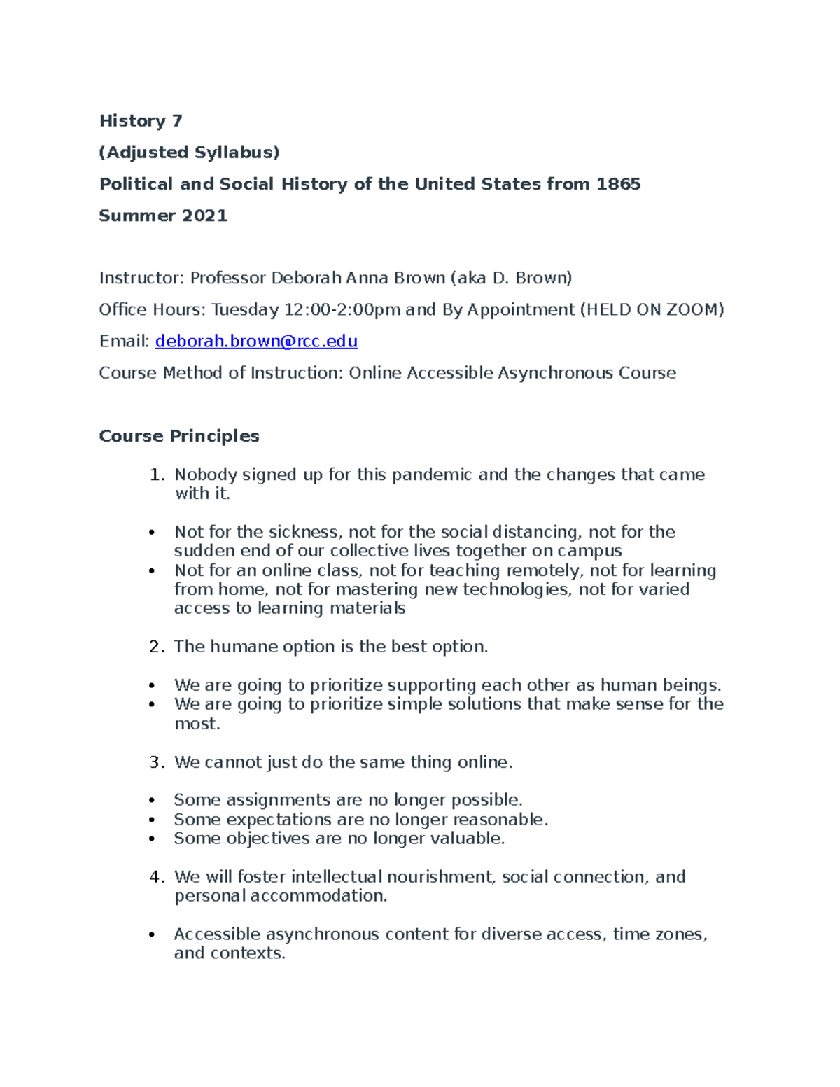 HIST7 Syllabus Online Sum21 - History 7 (Adjusted Syllabus) Political ...