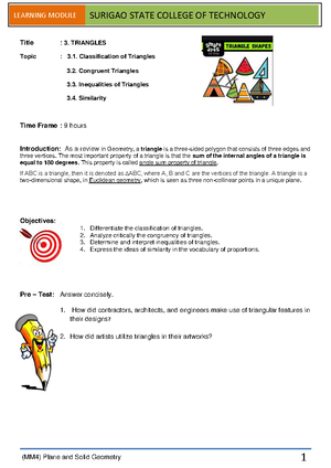 Plane Solid Geometry m4 21 22 - (MM4) Plane and Solid Geometry Title : 4. QUADRILATERALS Topic ...