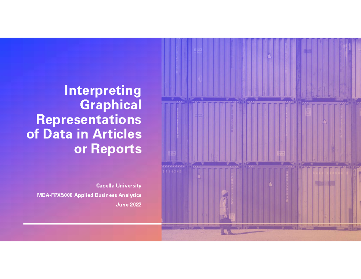 MBA-FPX5008 Assessment 1-1 - Interpreting Graphical Representations of ...
