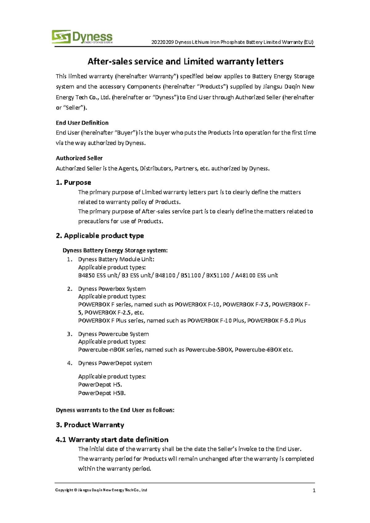 Garantia - After-sales service and Limited warranty letters This ...