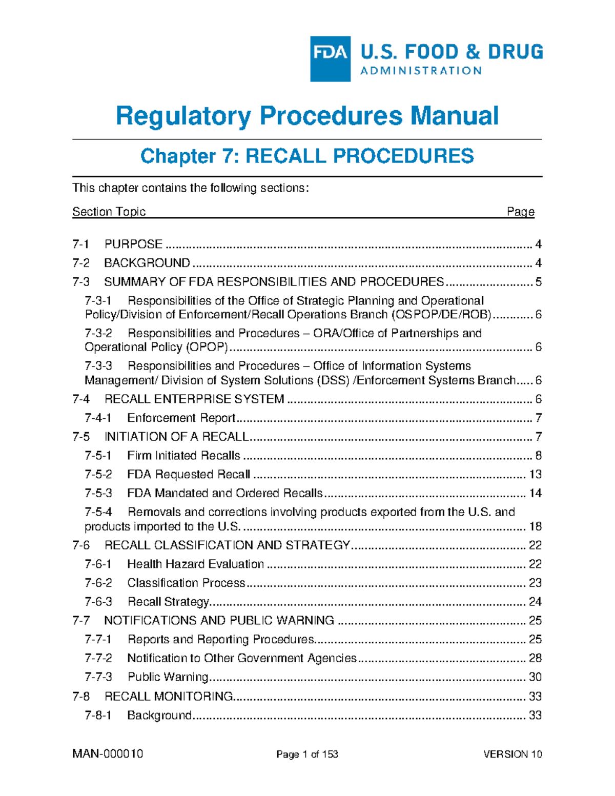 Harish m.com projesct work - Regulatory Procedures Manual Chapter 7 ...