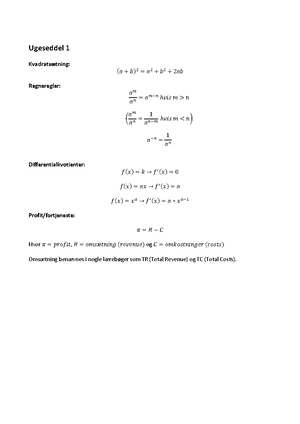 Formelsamling til Matematik - Matematisk formelsamling stx B-niveau maj 2018 Denne udgave af ...