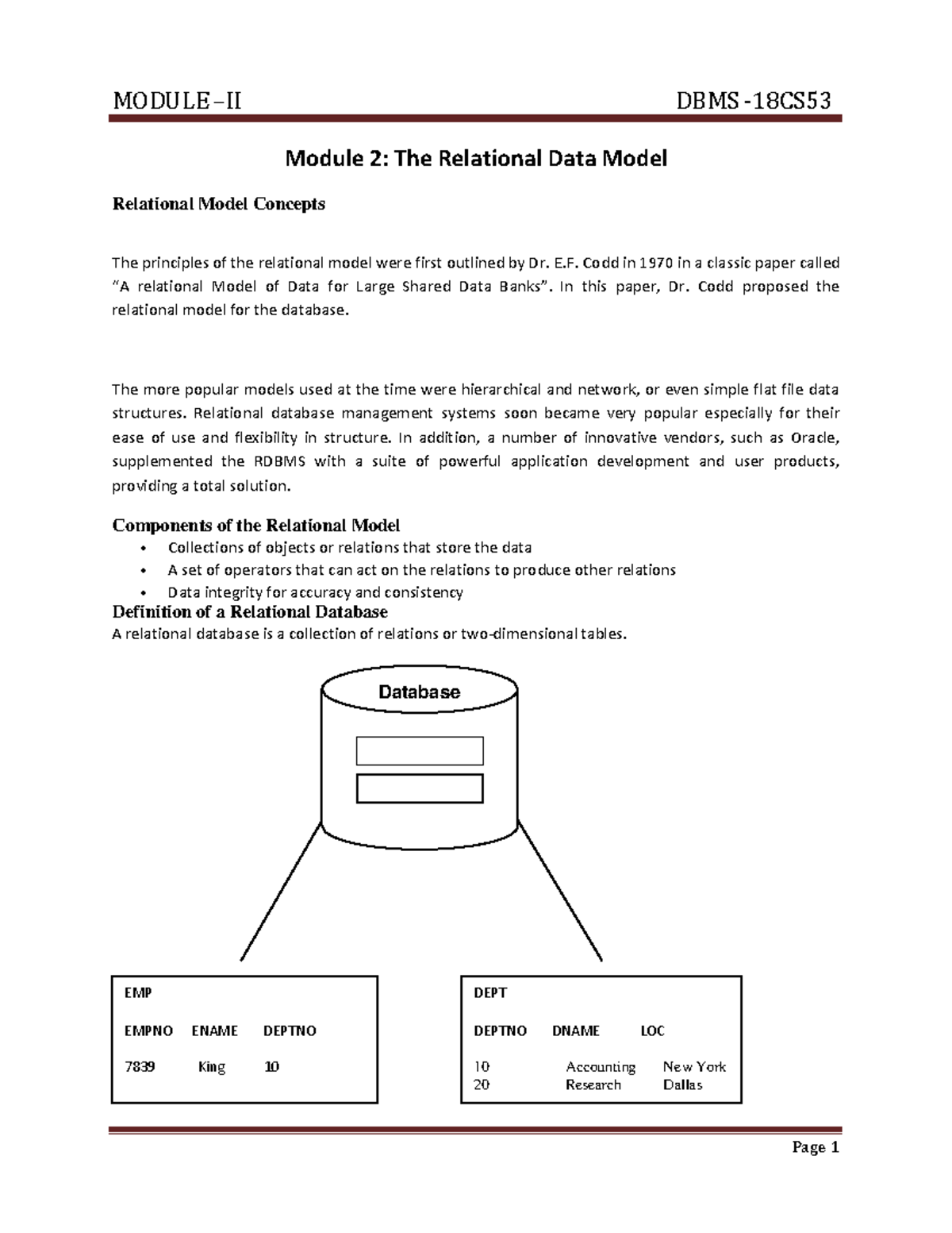 Let's Improve! A clearer and more descriptive - MODULE – II DBMS - 18CS ...