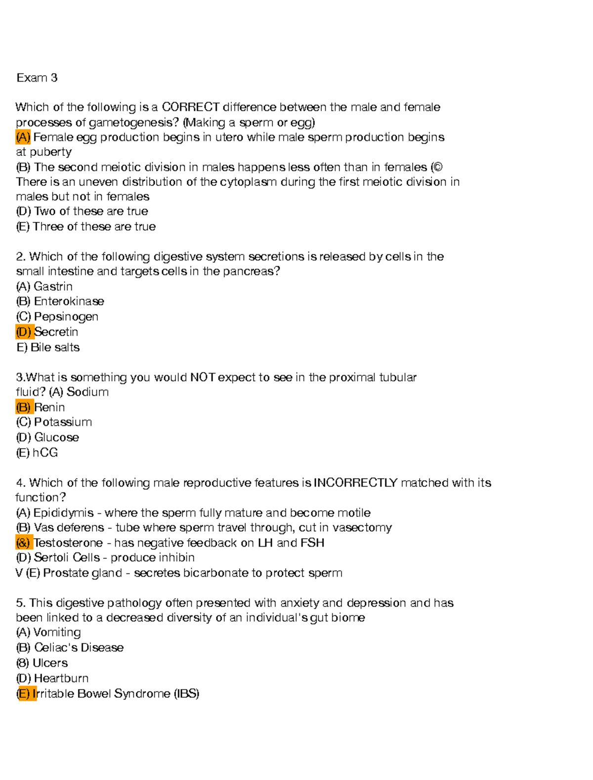 Systems phys Exam 3 - Google Docs - Exam 3 Which of the following is a CORRECT difference ...