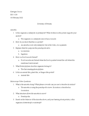 Microbial Scavenger Hunt - Kerrigan Ceccio BIO 1124 03 February 2022 ...