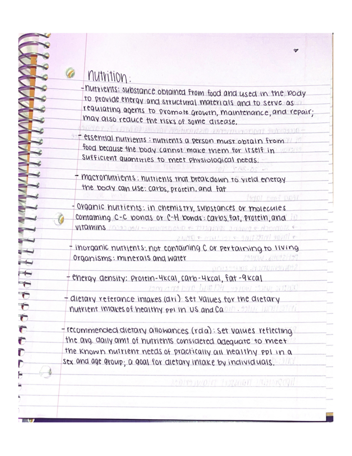 Nutrition exam 1 study guide - NURS 216 - Studocu