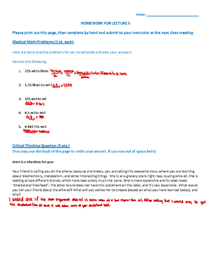 Lecture notes for test 3 - Unit 3 Ch. 8- Ch. 8 Practicing Evidence ...
