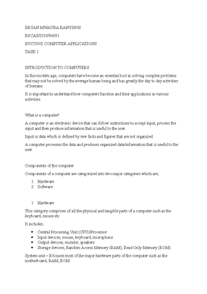 CAT - CAT remarks - BIT 2201/2209 COMPUTER PROGRAMMING METHODOLOGY CAT ANSWER ALL QUESTIONS ...