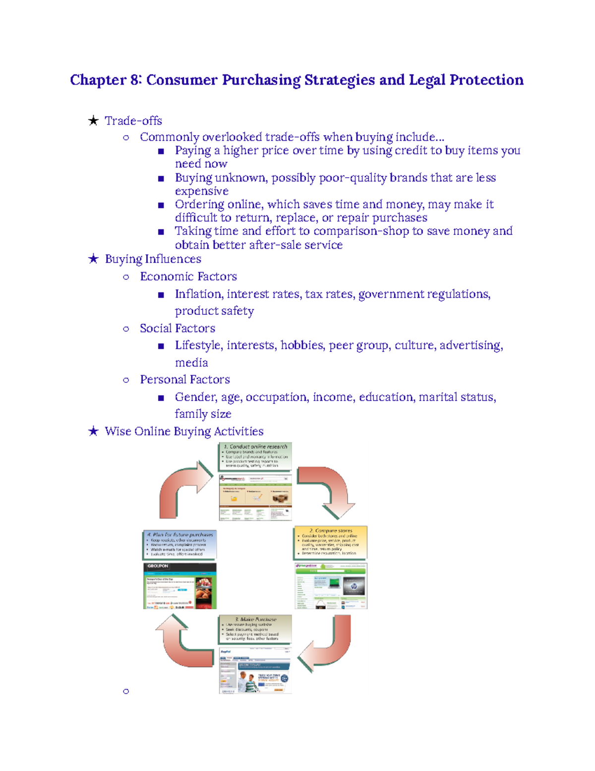 Chapter 8 Consumer Purchasing Strategies and Legal Protection ...