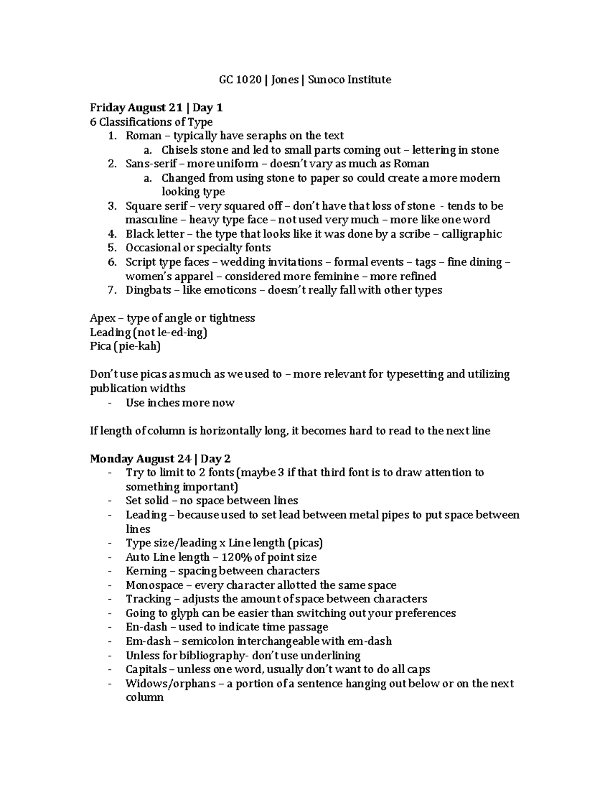 Lecture notes, lecture Unit 1 Lecture Notes - Unit 1,2 and 3 - GC 1020 ...