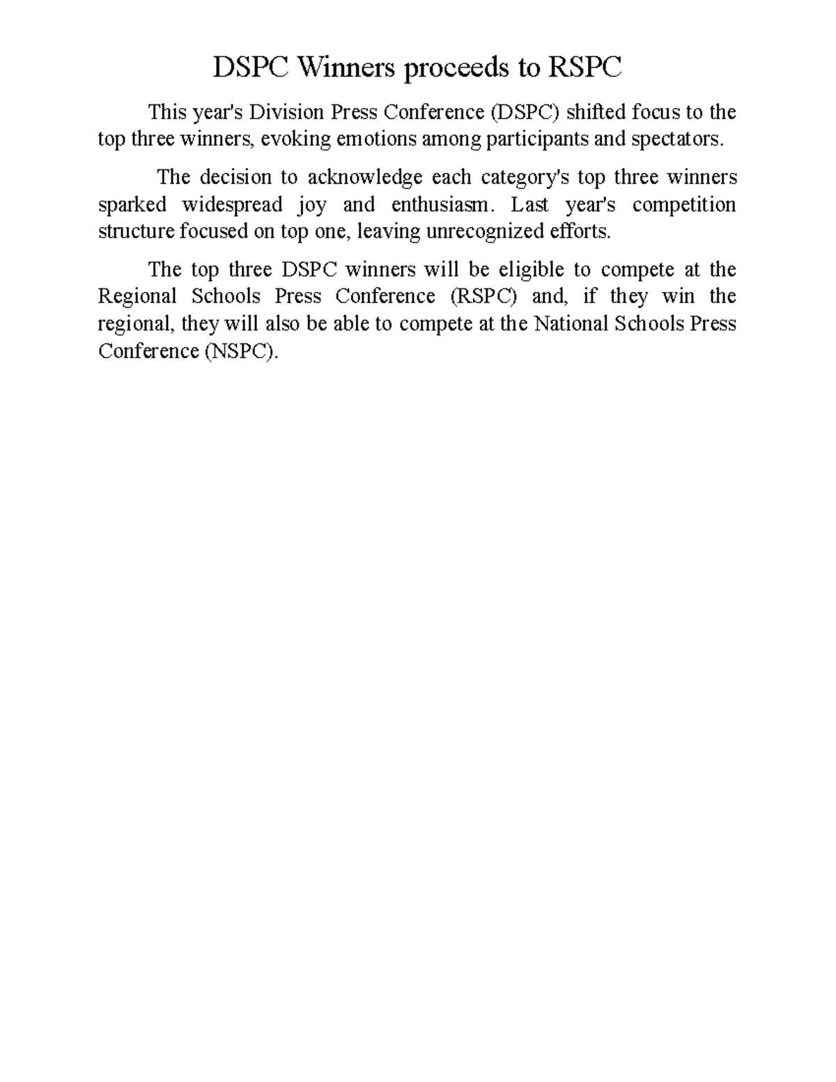 Department-of-Educatio 4 - DSPC Winners proceeds to RSPC This year's Division Press Conference ...