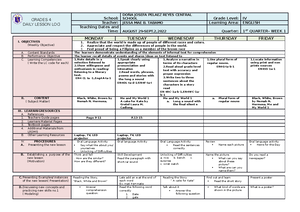 English 10 - module 3 for student - 10 English Quarter 1 – Module 3: APPRAISING THE UNITY OF THE ...