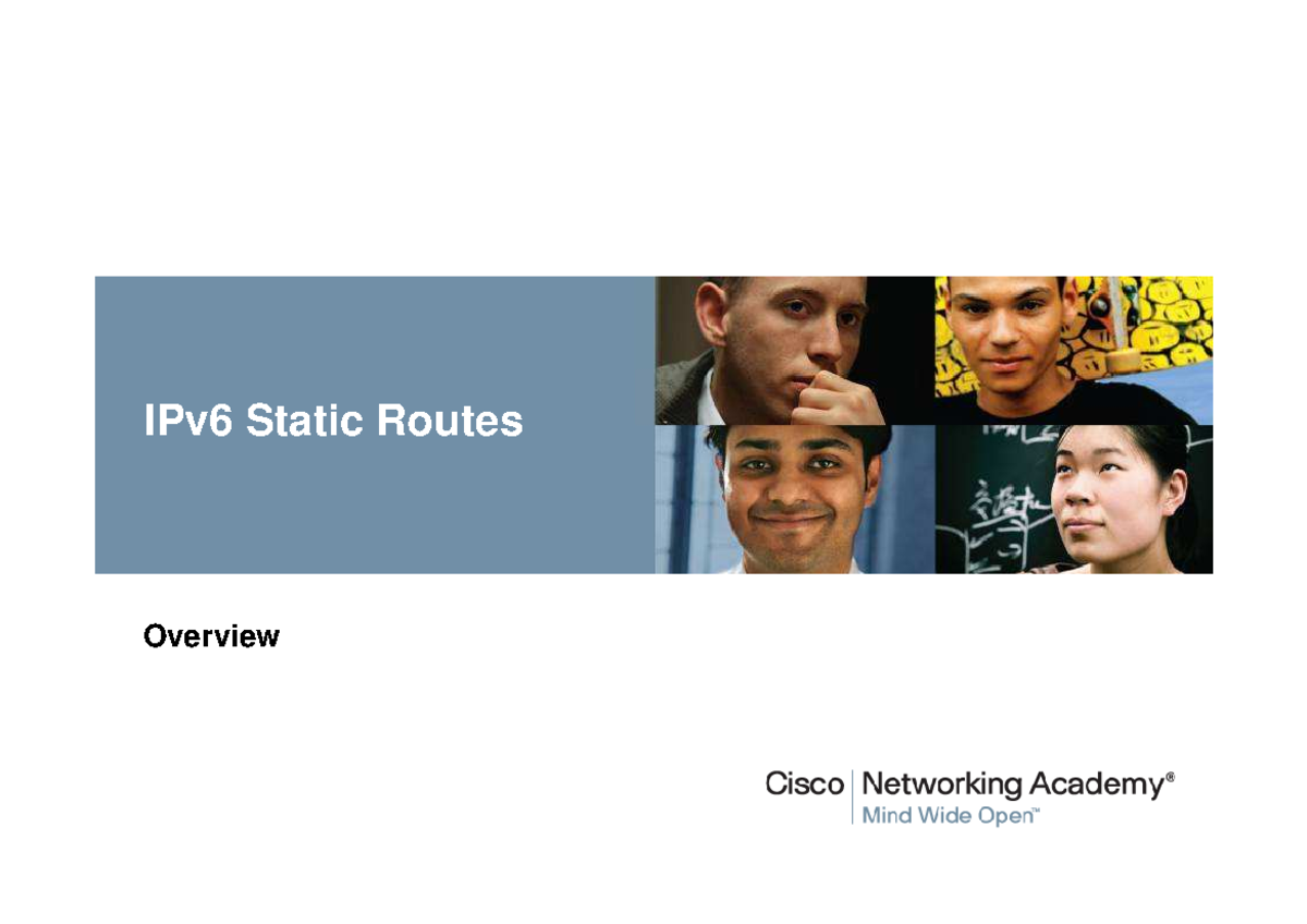 IPv6 Static Routing IPv42IPv6 - IPv6 Static Routes Overview Complete ...
