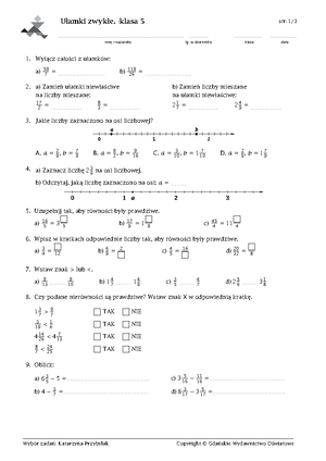 5Wyrownawcza Matematyka 20 04 - Karta Pracy - pola figur. Kl. - Studocu