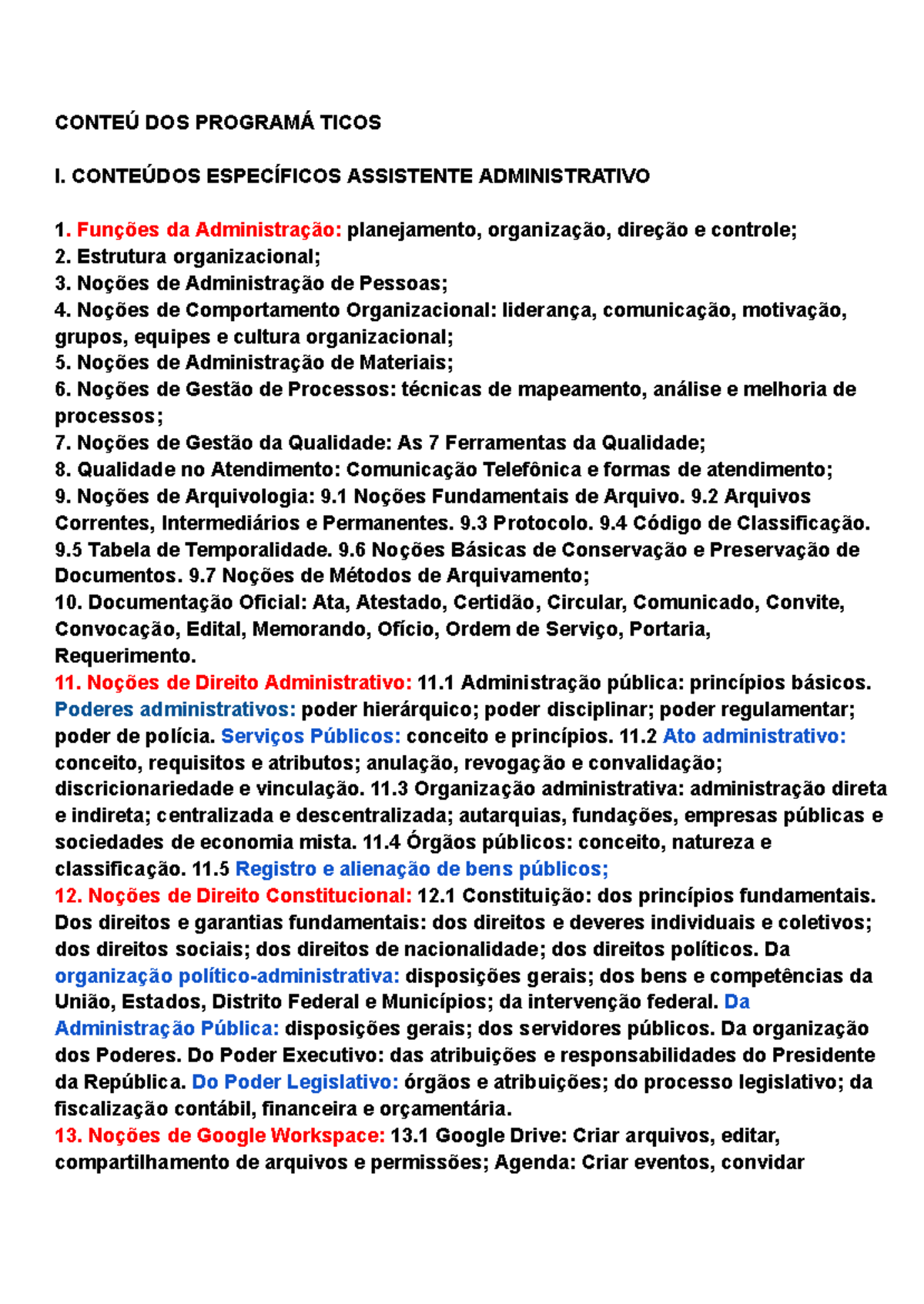 CREA-RN - Resumo Recuperação De Áreas Degradadas - CONTEÚ DOS PROGRAMÁ ...
