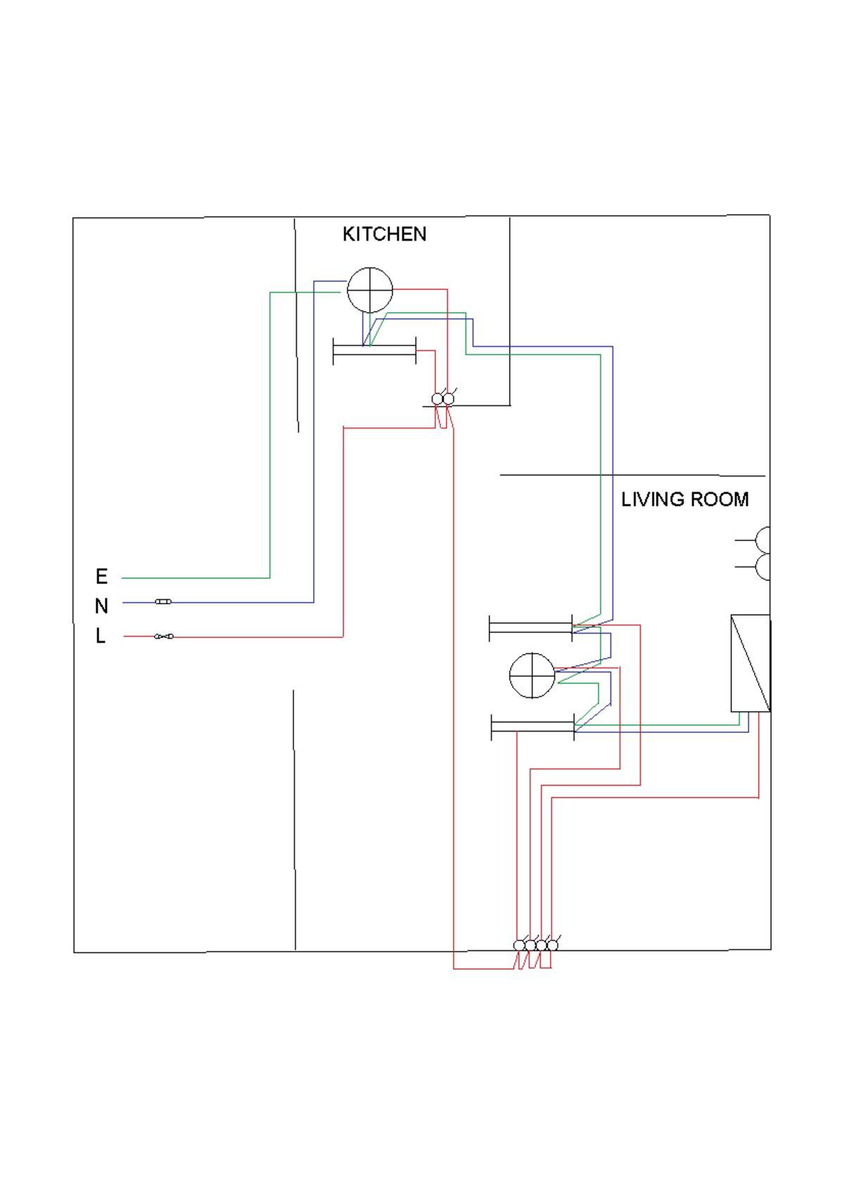 Livingroom and kitchen wiring - mechanical and electrical - KITCHEN ...