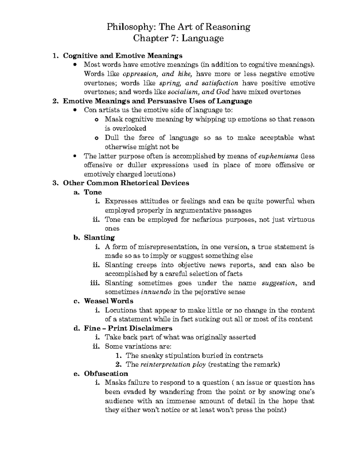 Chapter 7 Language - Transfer Credit - Philosophy: The Art of Reasoning ...