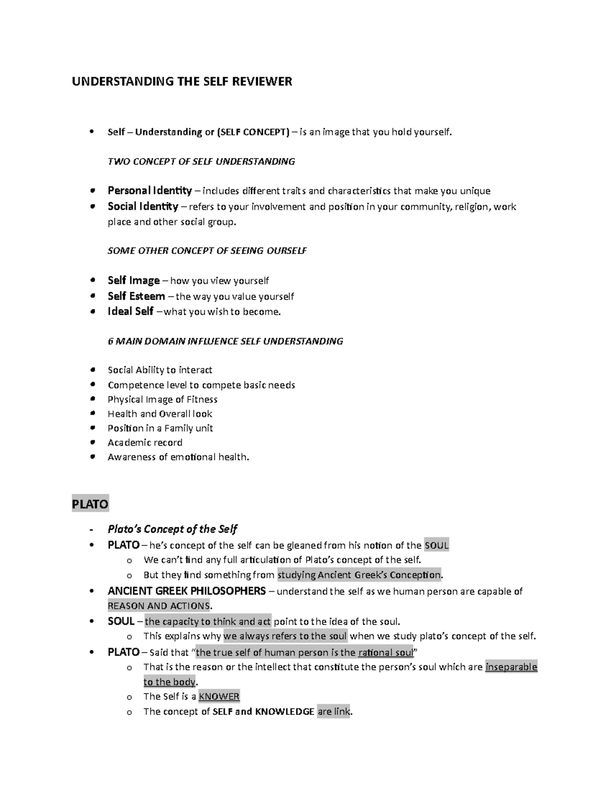 Understanding the self Reviewer - UNDERSTANDING THE SELF REVIEWER Self ...