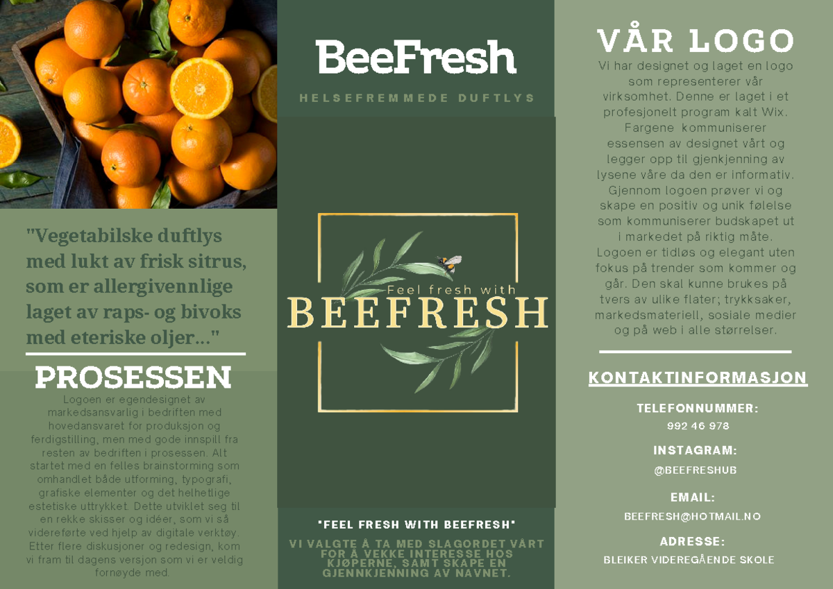 Bee Fresh - logo beskrivelse - BeeFresh H E L S E F R E M M E D E D U F ...