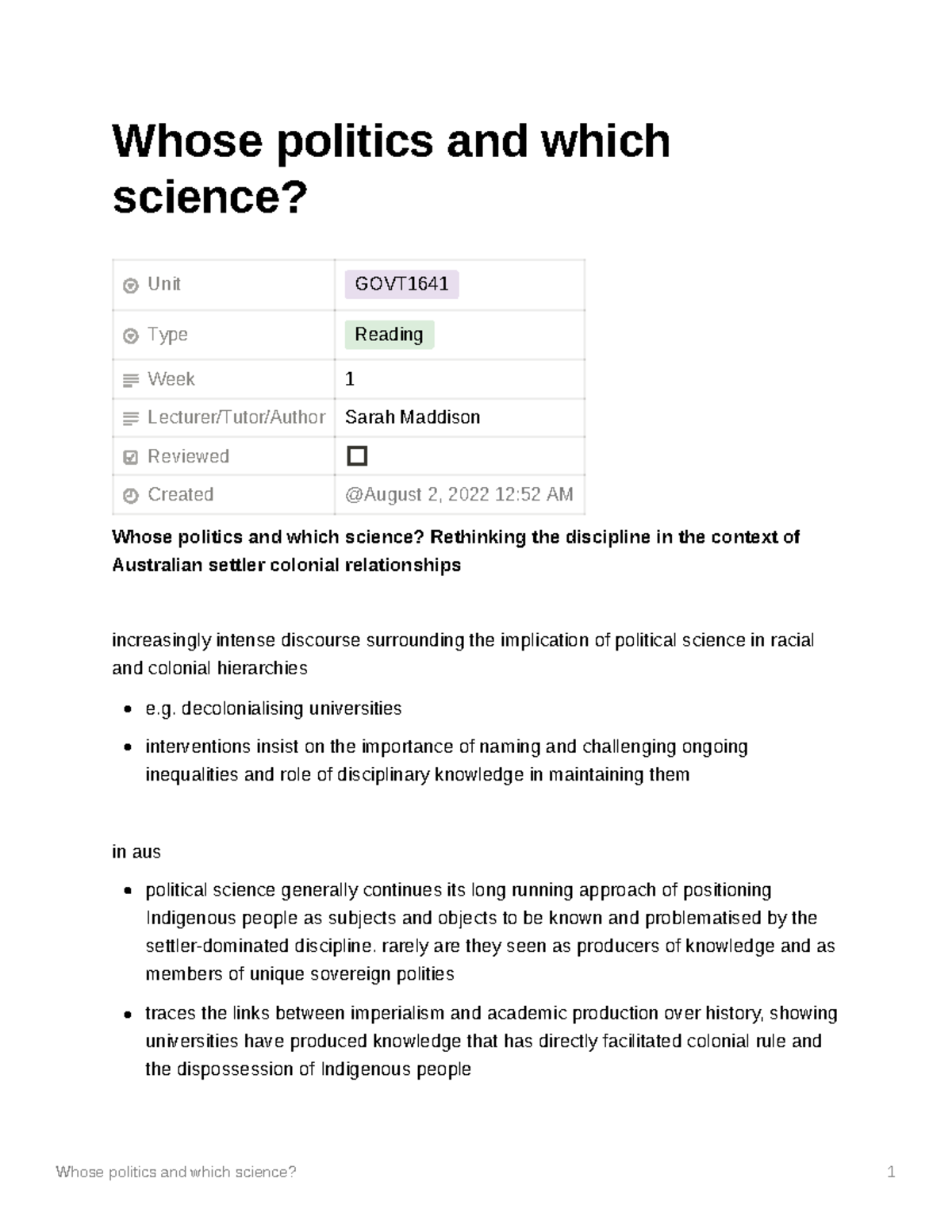 Whose politics and which science - decolonialising universities ...