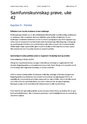 Samfunnskunnskap - VG1 - Videregående skole - Studocu
