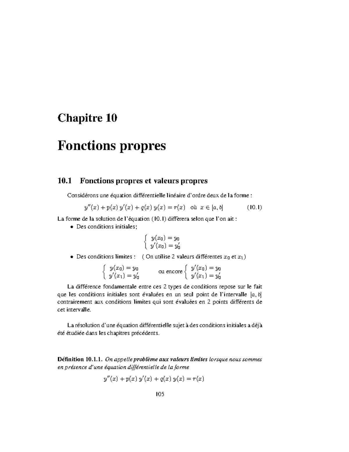 Notes de cours heure 31-32 - Chapitre 10 Fonctions propres 10 Fonctions ...