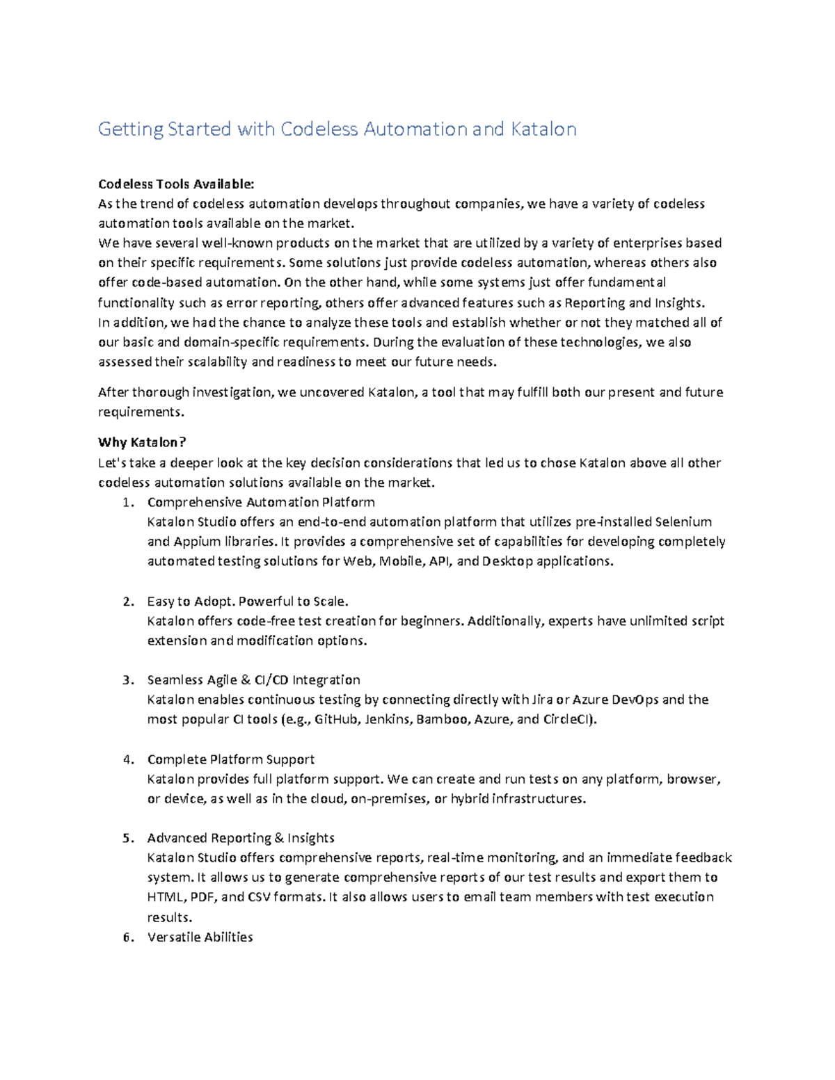 Getting Started with Codeless Automation and Katalon Studio - Getting Started with Codeless ...