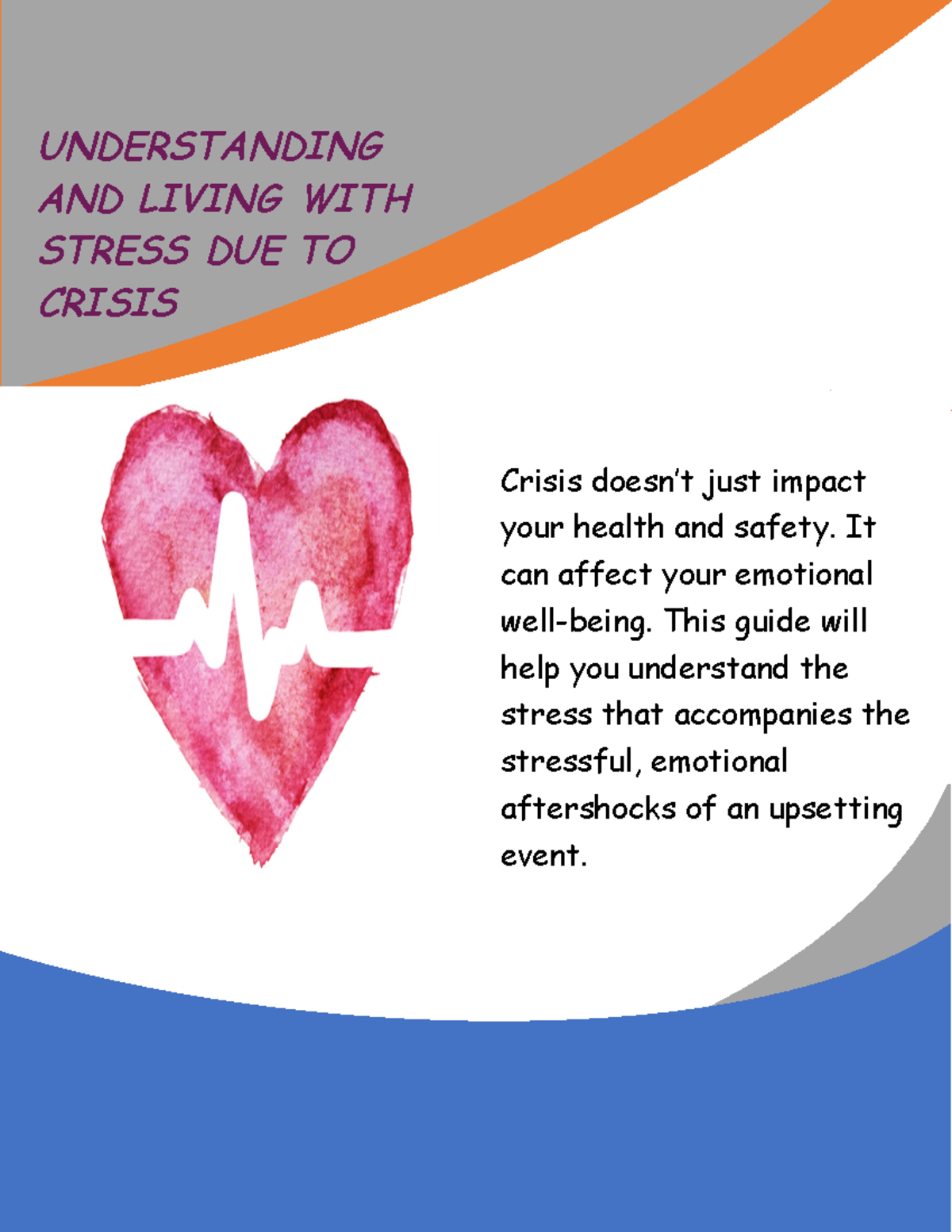Stress Activity Understanding and living with stress during crisis 08 ...