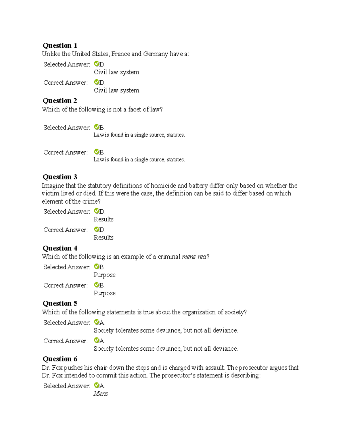 Quiz #1 Answers - This course was taught by Dr. Fox - Question 1 Unlike ...