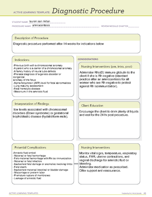Risk reduction- gestational diabetes - ACTIVE LEARNING TEMPLATES ...