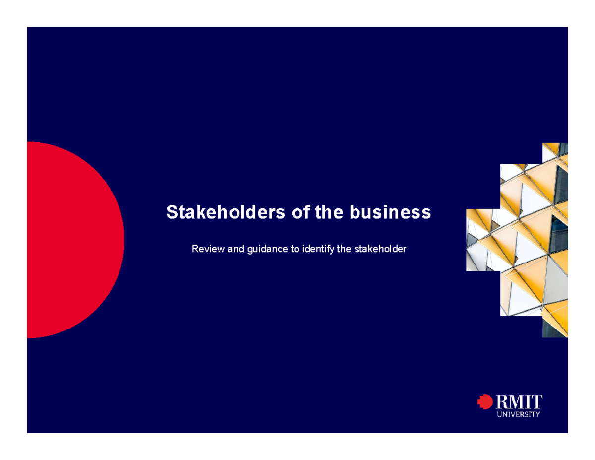 Stakeholders-map-Guideline - 1 RMIT Classification: Trusted ...