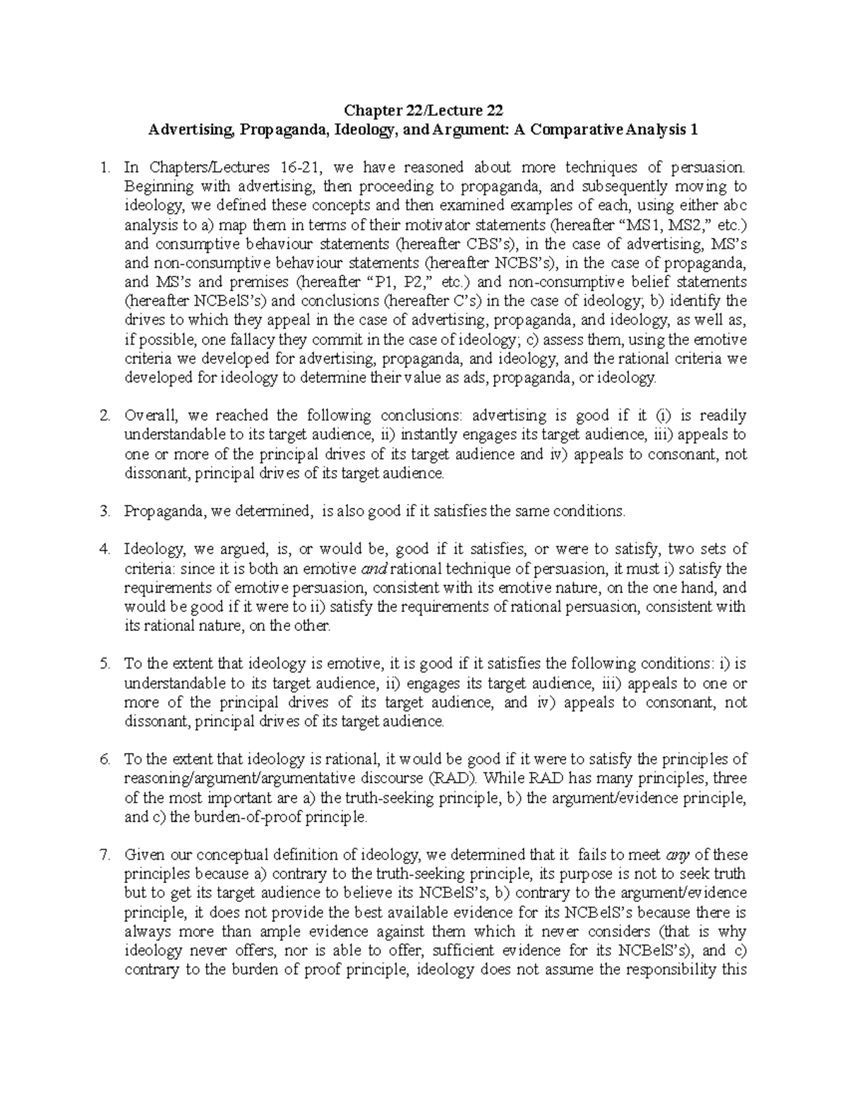 Chapter 22TP7 Adpropidar - Chapter 22/Lecture 22 Advertising ...