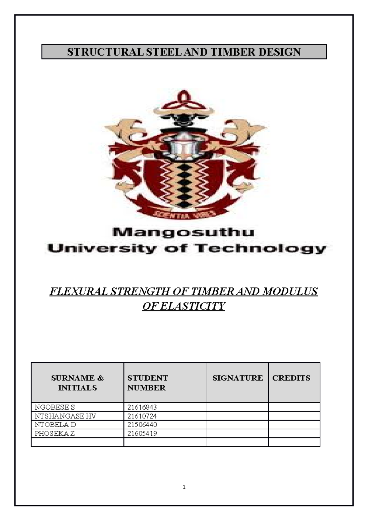 Steel Final Reort 2019 - STEEEL REPORT - STRUCTURAL STEEL AND TIMBER ...
