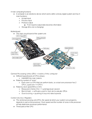 IST 195 Notes - 1/16/ 1944 Mark 1 (one of the first computers) o Howard ...