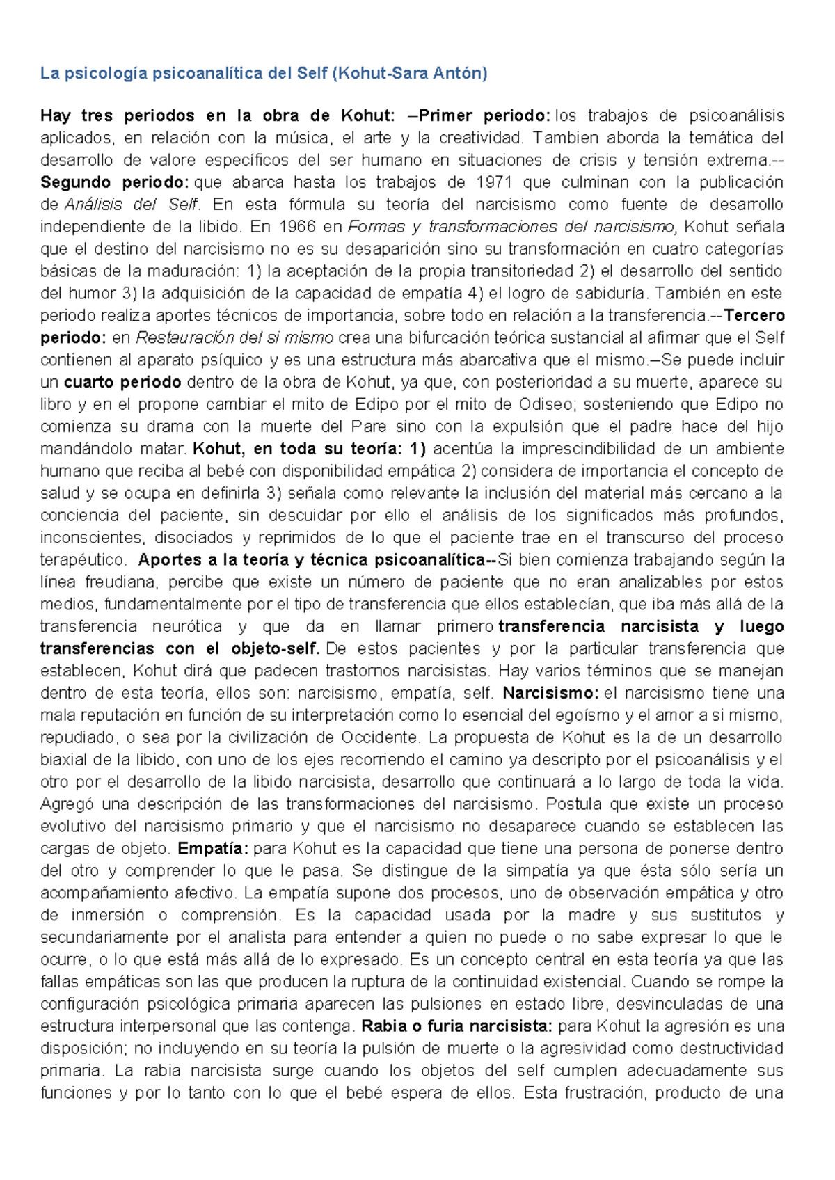 La teoría de la autonomía del yo - La psicología psicoanalítica del ...