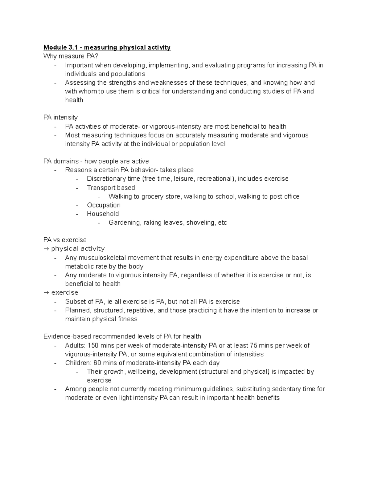 Module 3 - Professor: Dr.Joanne Arcand Topics Include: - why and how to ...