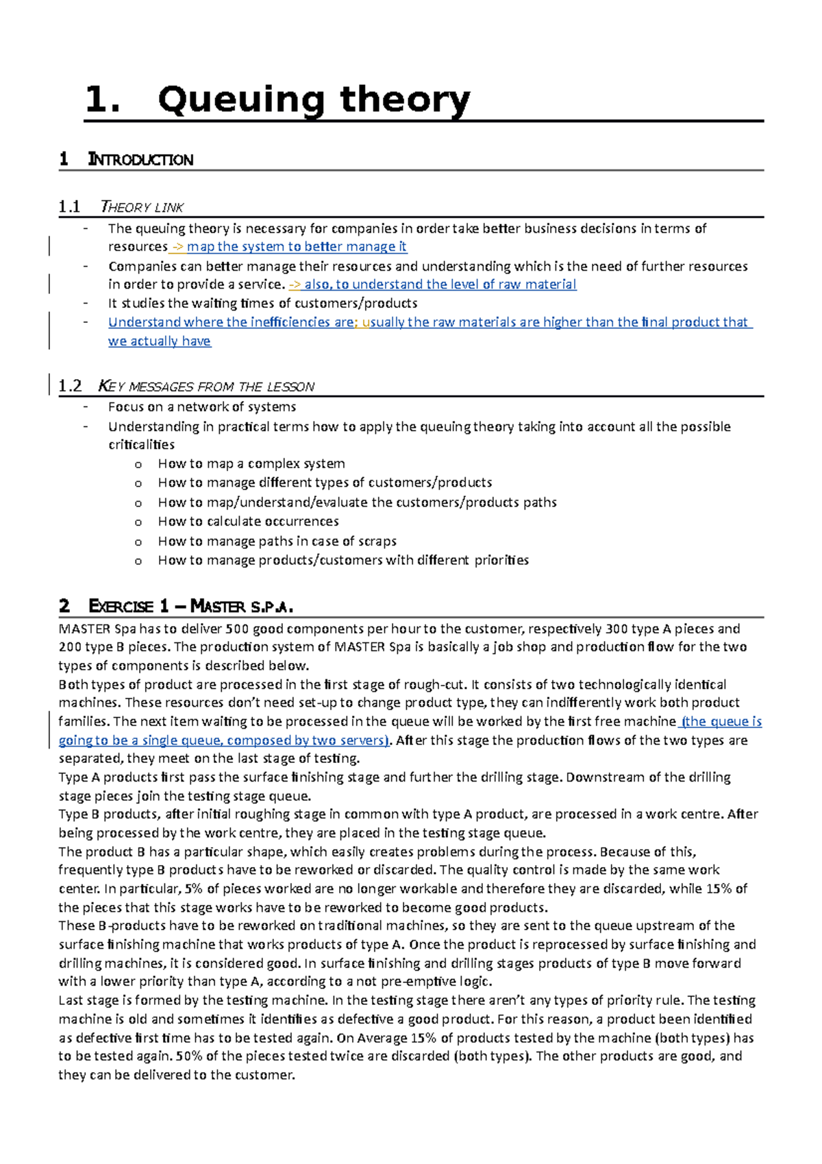 Operation management - Queque: QT-EX-4-Queueing theory-Solutions - 1 ...