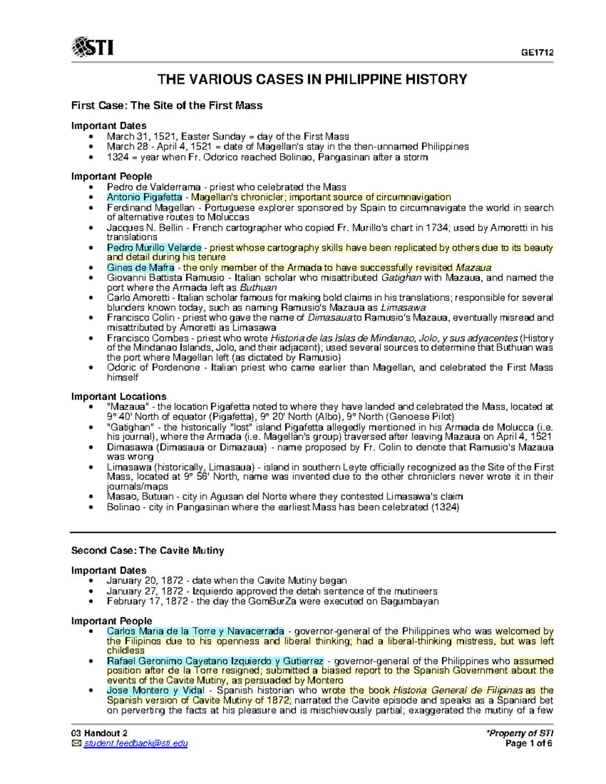 03 Handout 211 unlocked-1 - 03 Handout 2 *Property of STI THE VARIOUS ...