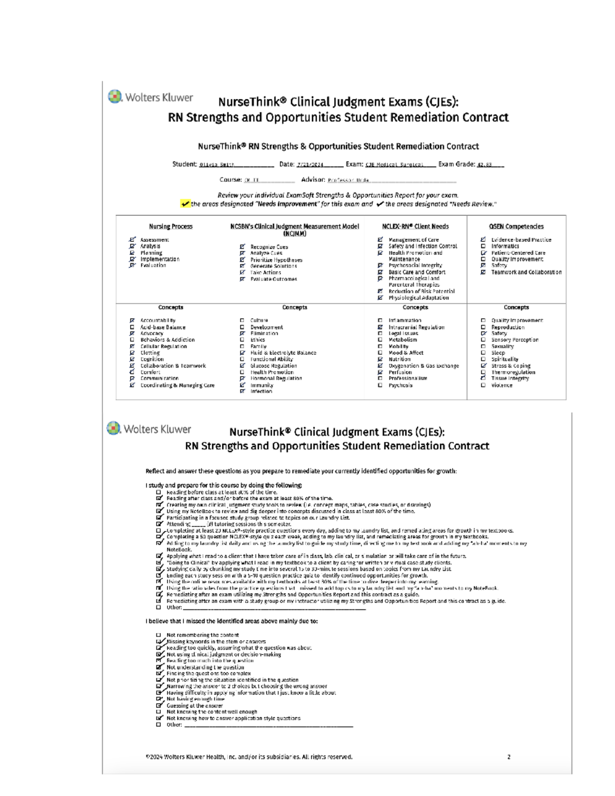 CM remediation - Wolters Kluwer Clinical Judgment Exams (CJEs): RN ...