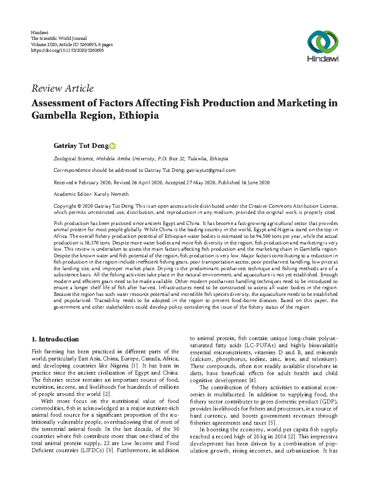 5260693.pdffishing industry - Review Article Assessment of Factors ...