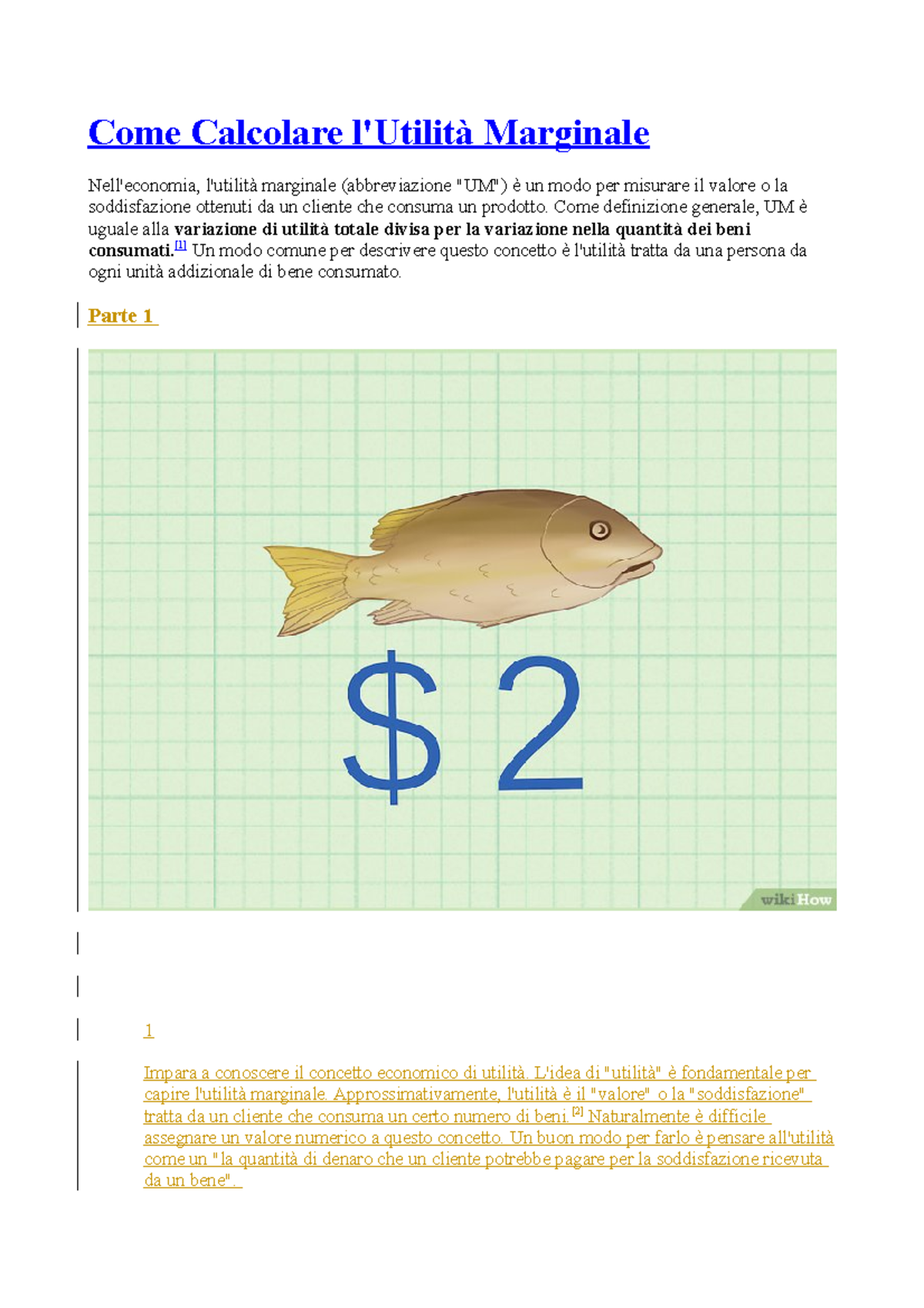 Come Calcolare util tot e marg - Come Calcolare l'Utilità Marginale ...
