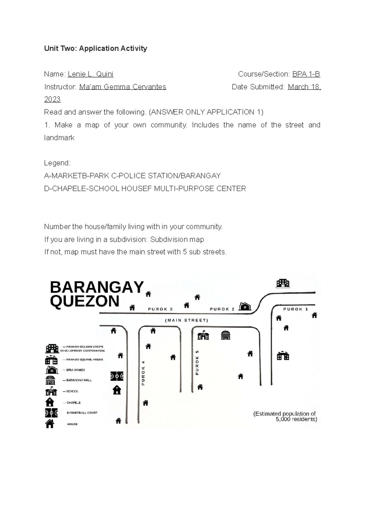 Second Activity - Assignment - Unit Two: Application Activity Name ...