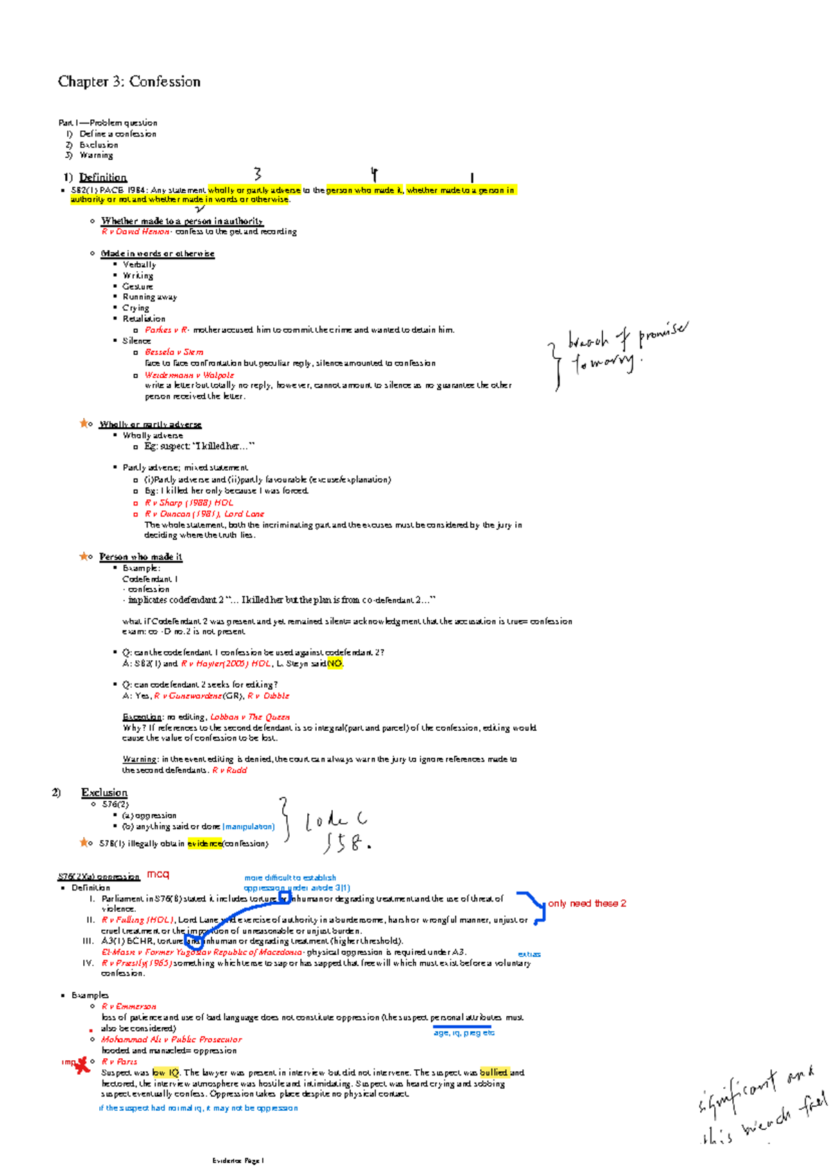 Chapter 3 Confessions - Confession notes - Chapter 3: Confession Part I ...