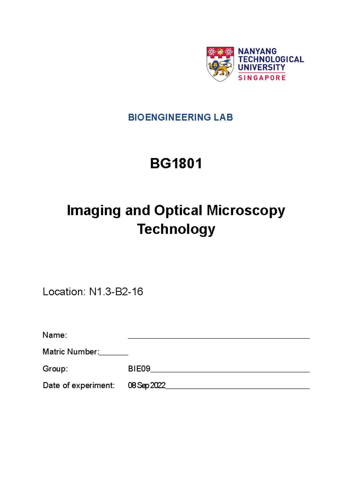 BG1801 L4 Imaging and Optical Microscope Techniques - BIOENGINEERING ...