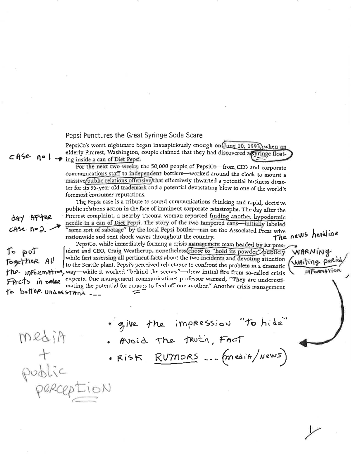 Pepsi Example AIDA - COMM 205 - Studocu