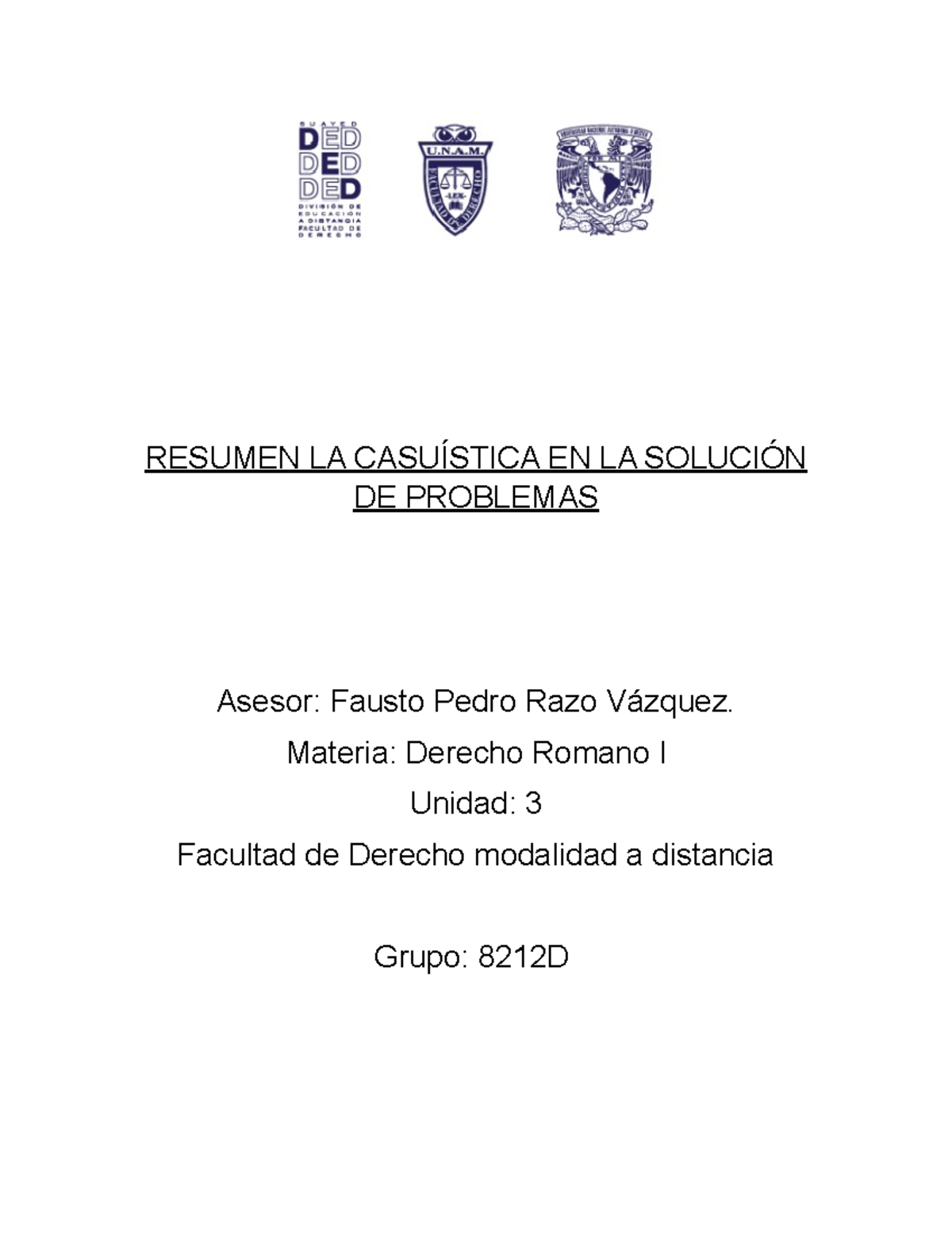 A1u3dr I Resumen - RESUMEN LA CASUÍSTICA EN LA SOLUCIÓN DE PROBLEMAS ...